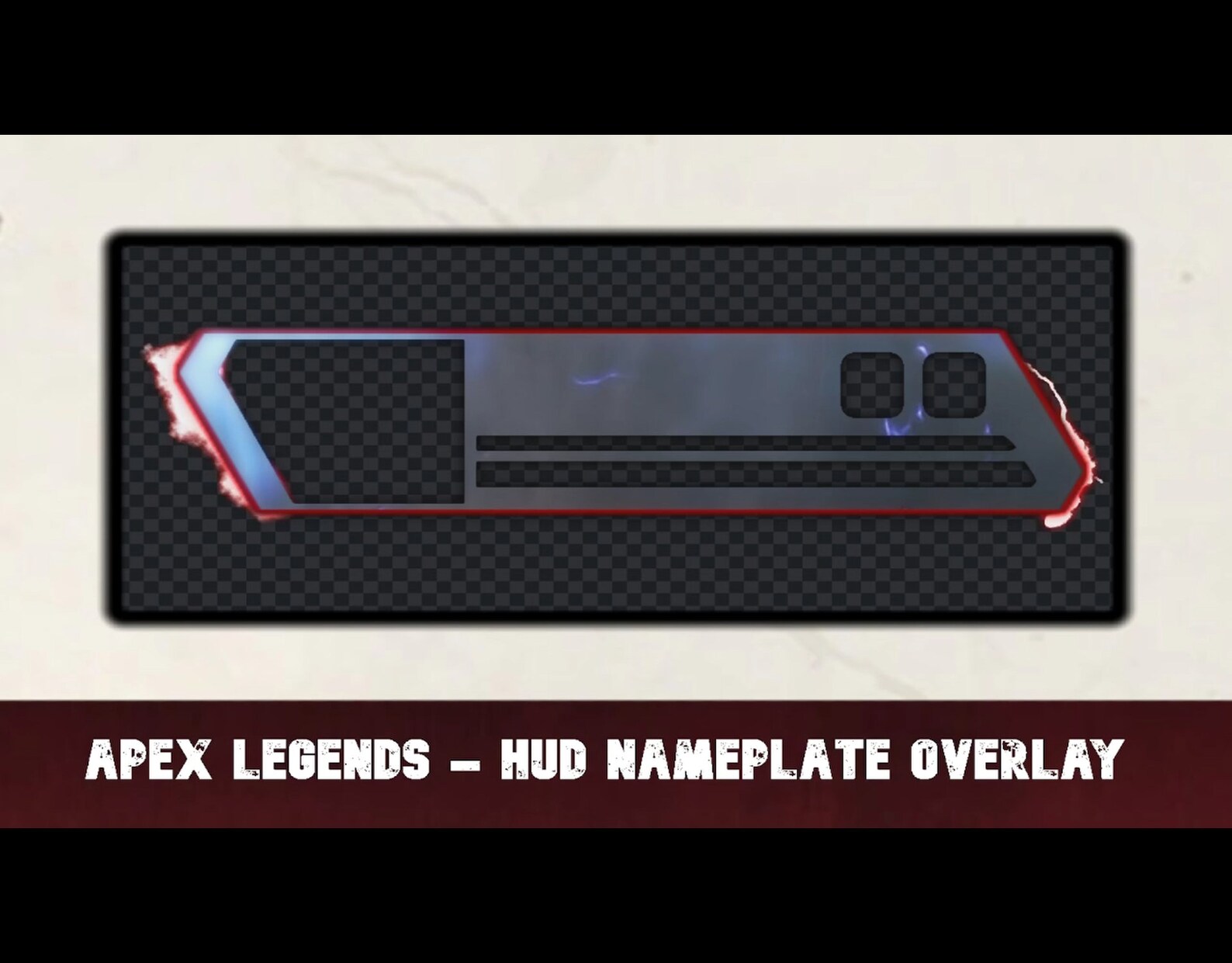 Apex Legends Nameplate Healthbar HUD Overlay Animated - Red - Etsy
