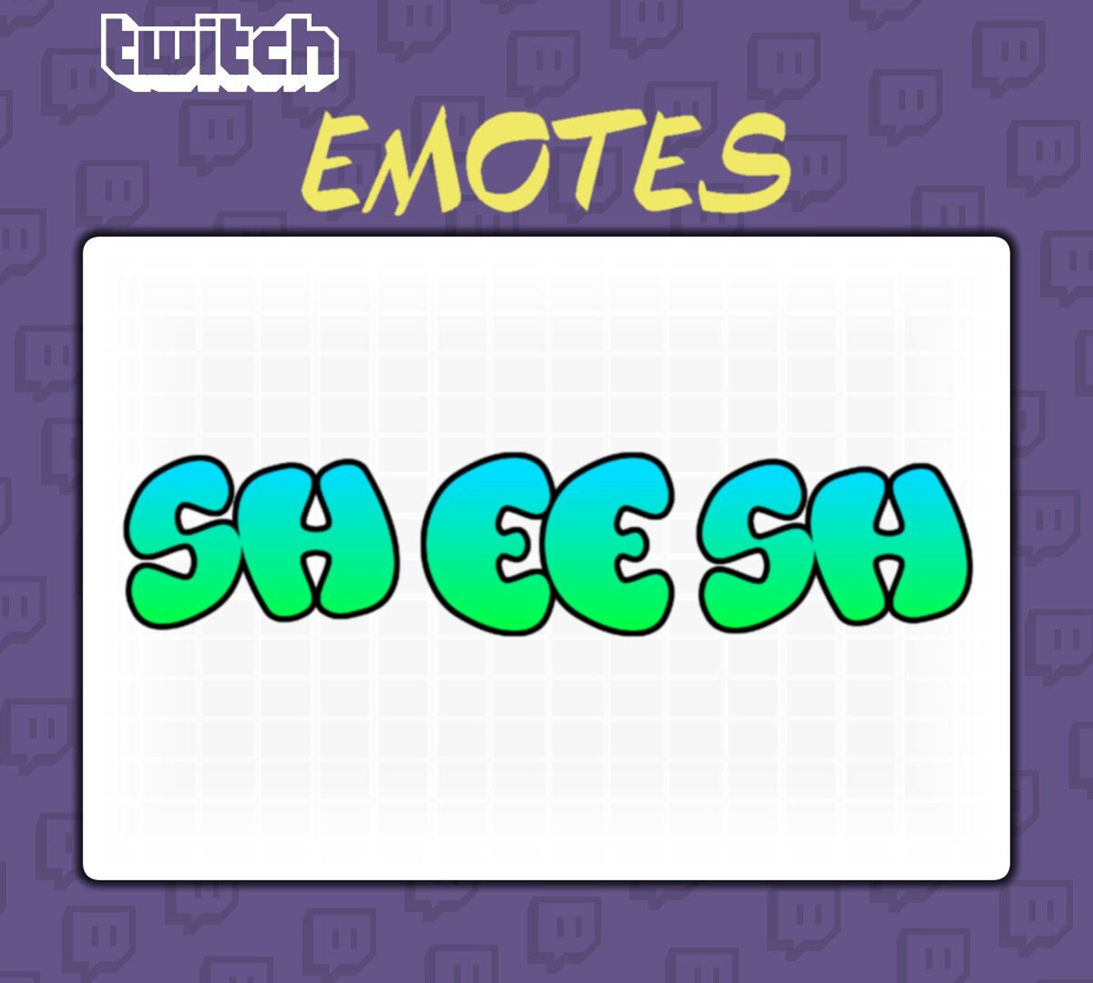 Sheesh PNG Emote - Etsy Australia