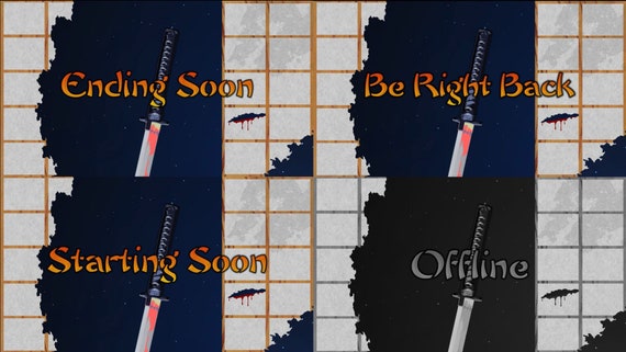 Samurai Dojo Twitch Stream Ninja Overlay Panels Loyalty - Etsy