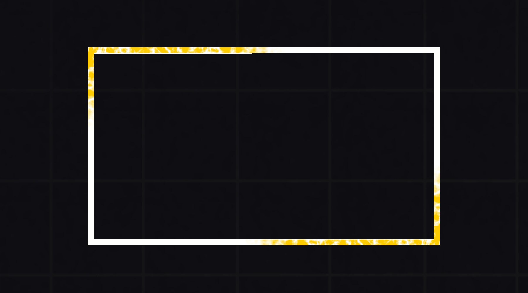 Yellow Lightning Electric Camera Webcam Frame Border Overlay for Stream ...