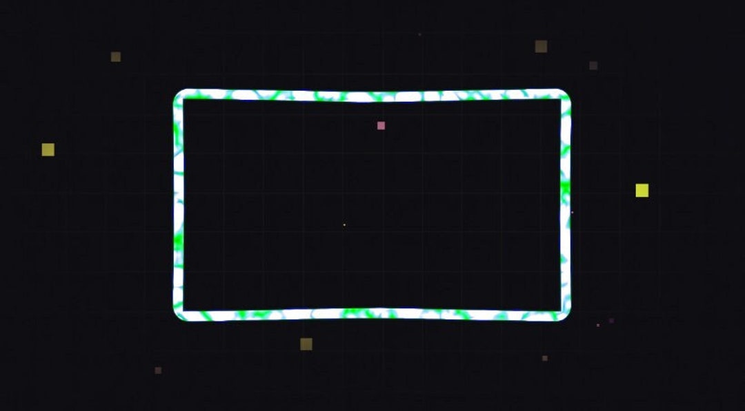 Animated Neon Camera Webcam Frame Border Overlay for Stream Twitch ...
