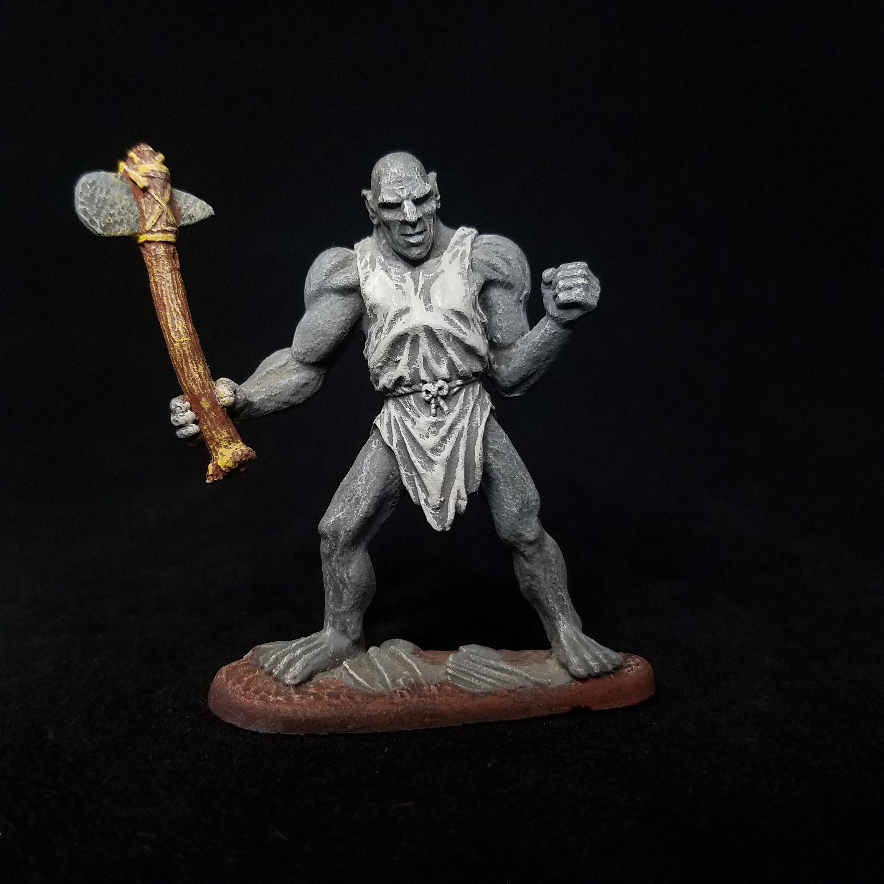 Goliath Barbarian Painted Mini (ral Partha 11-403 Stone Giant) Axe ...