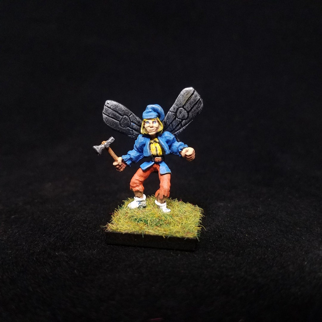 Male Fairy Painted Mini (from Reaper 02445 Fairies) Custom Freehand ...