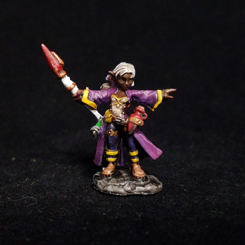 Female Gnome Wizard Painted Mini reaper 77031 Cassie Staff - Etsy Female Gnome Wizard Painted Mini reaper 77031 Cassie Staff - Etsy