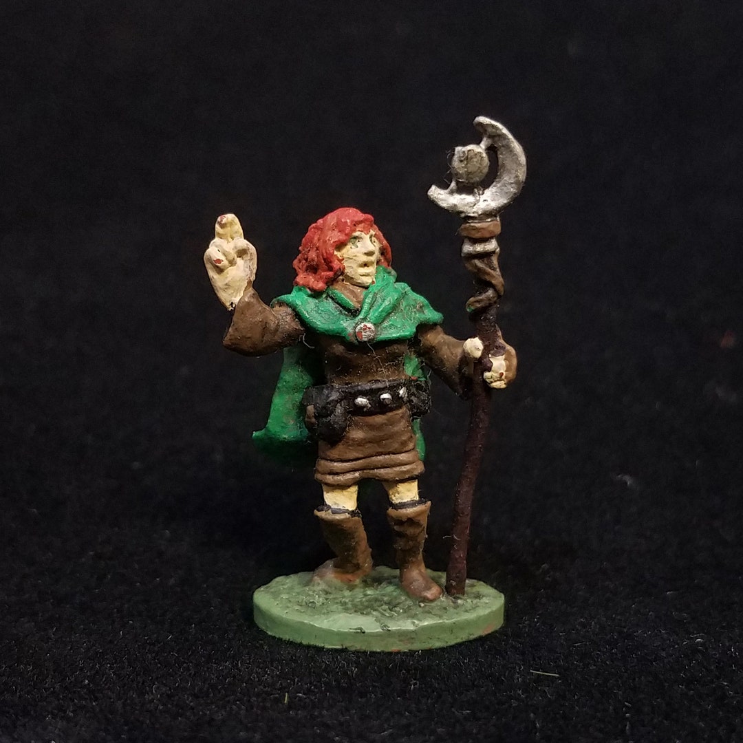 25mm Druid Painted Mini (from TSR 5303) D&D Pathfinder Dnd RPG Cleric ...