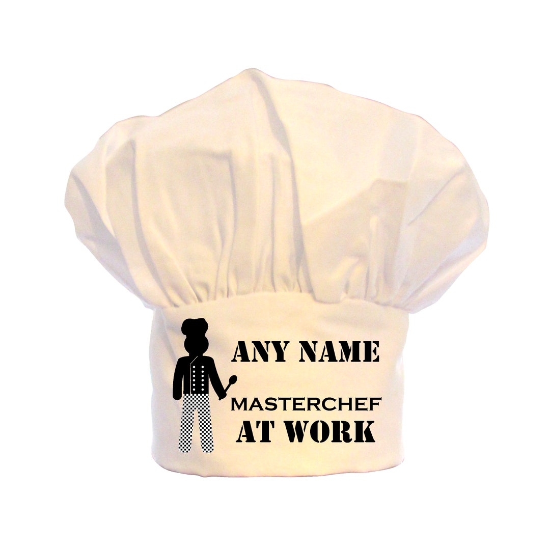Personalised Master Chef Stickman Chef Print Unisex Chefs Hat - Etsy