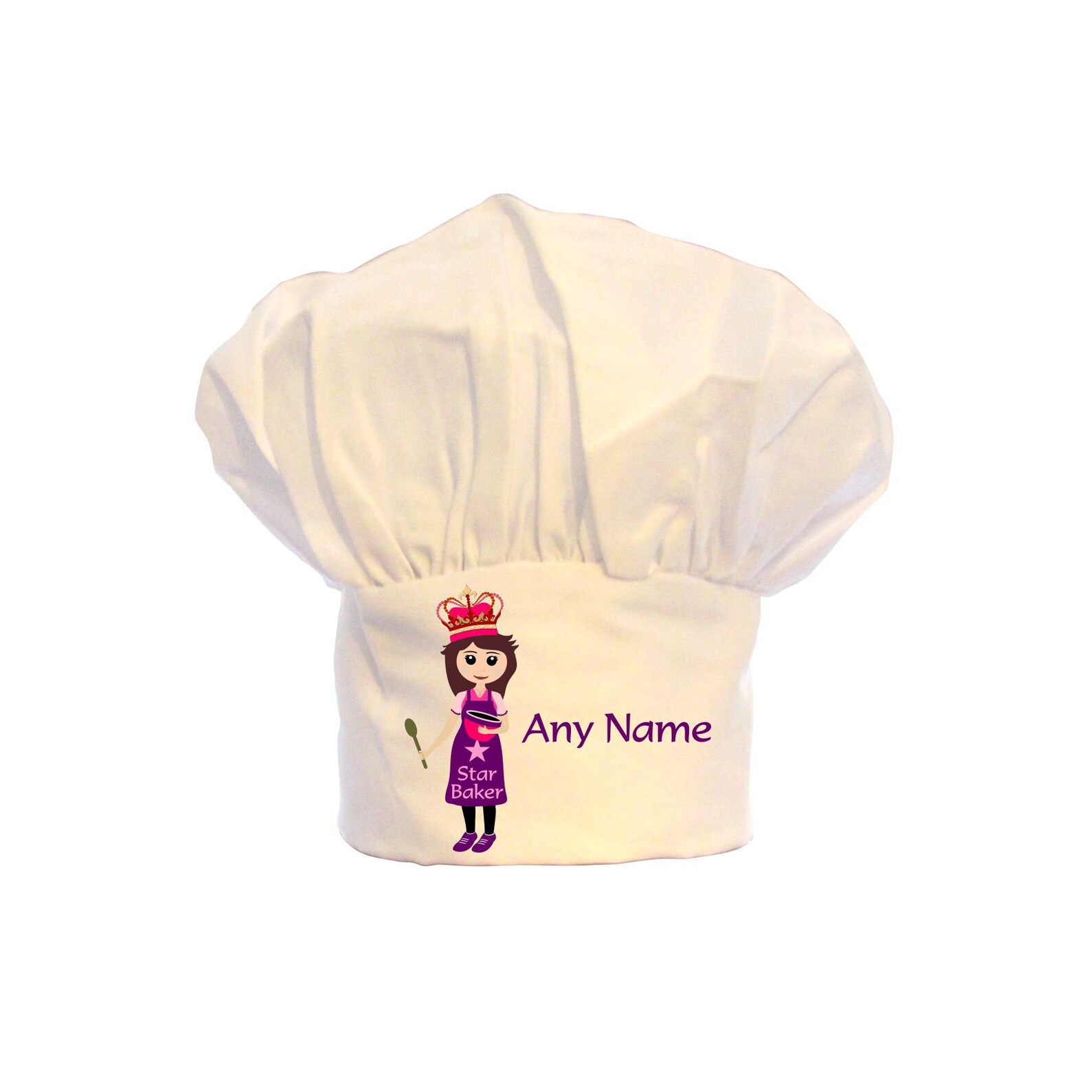 Personalised Baking Girl Star Baker Print Unisex Chefs Hat - Etsy UK