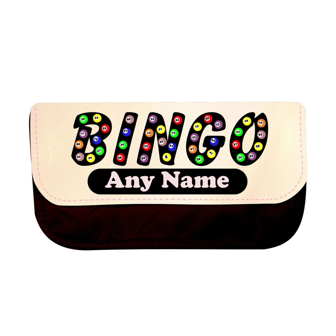 PERSONALISED Bingo Balls in Text Pencil Case / Make up Bag - Etsy ...