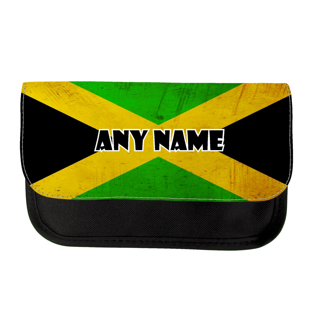 PERSONALISED Jamaican Print Pencil Case / Make up Bag - Etsy