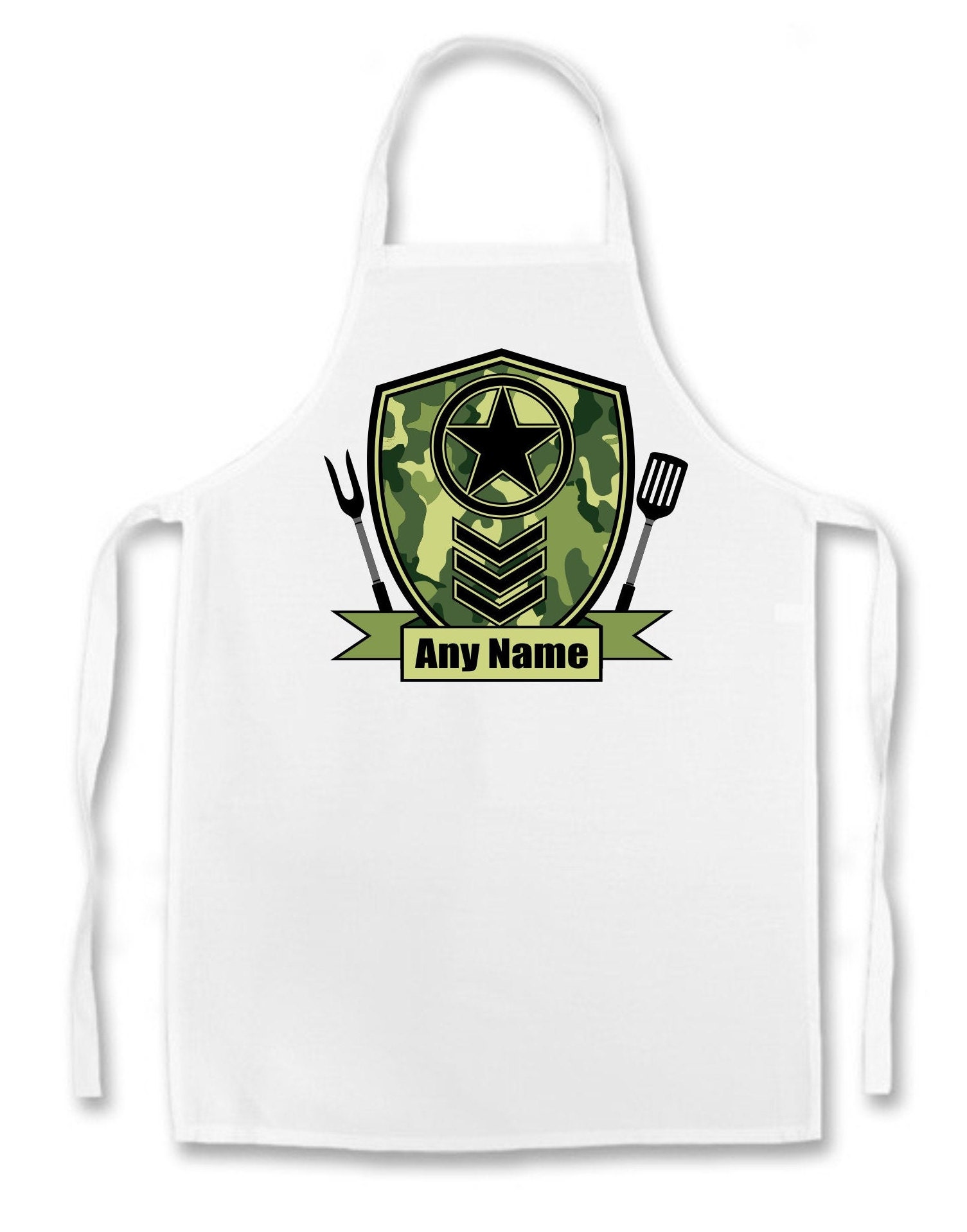 PERSONALISED Army Style Badge Chef Childs Chefs Hat or Apron - Etsy UK