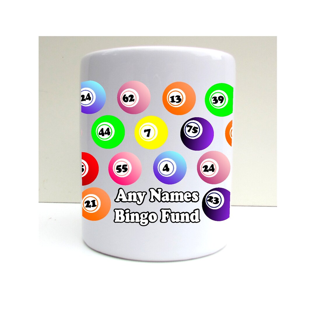 Personalised Bingo Fund Print Moneybox Savings Fund Saving Jar - Etsy