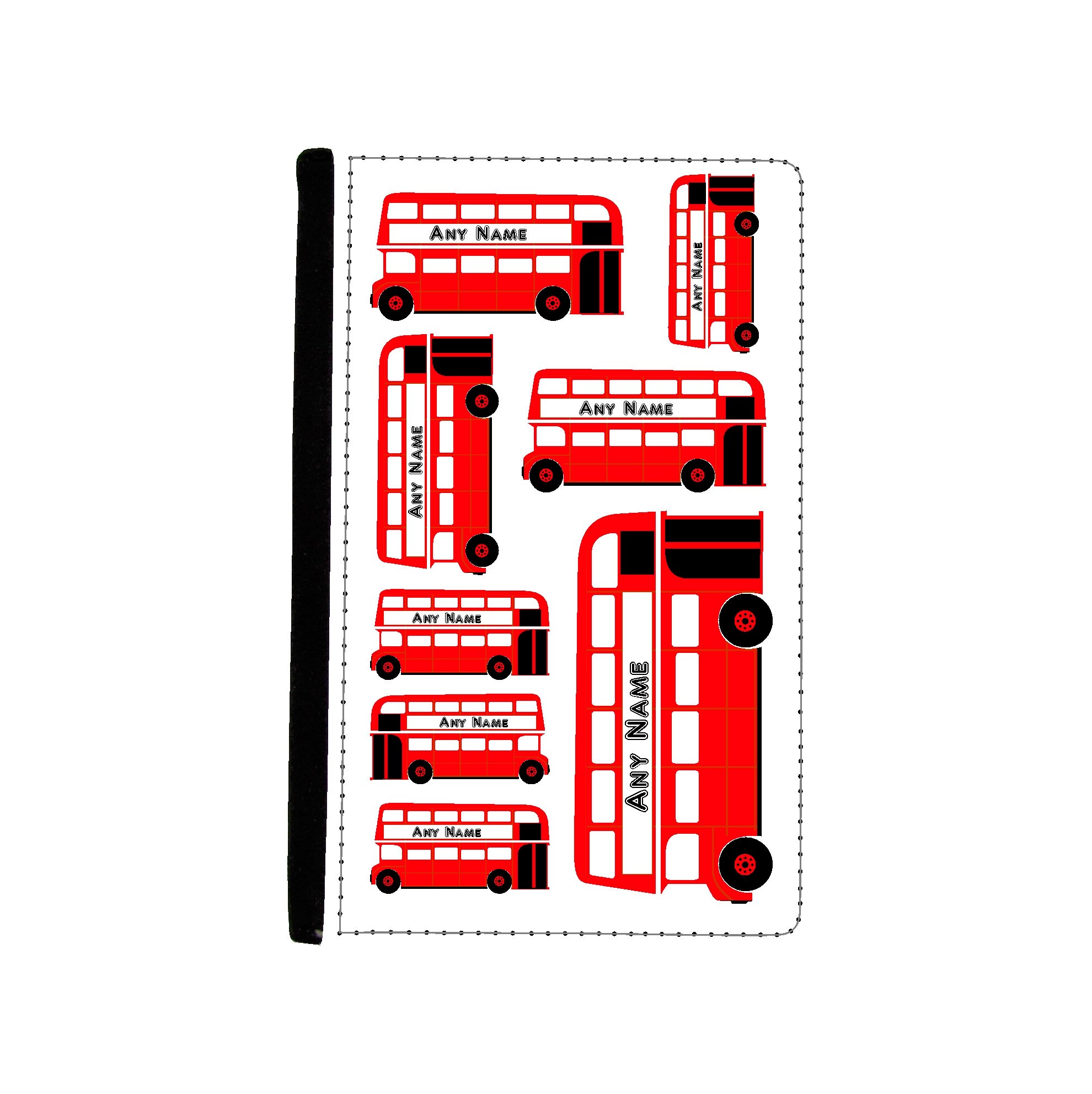 Personalised London Bus Print Passport Cover | Etsy