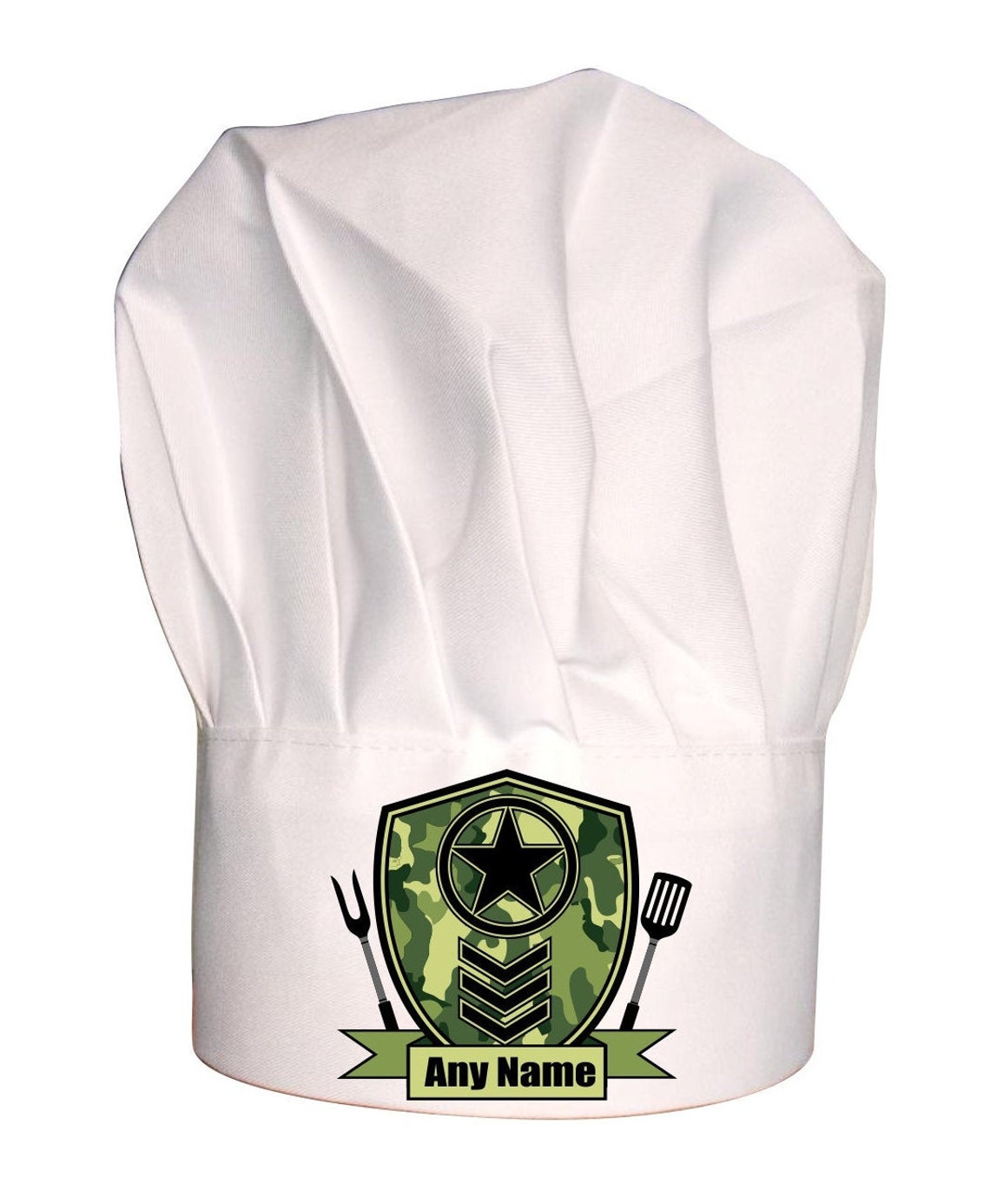 PERSONALISED Army Style Badge Chef Childs Chefs Hat or Apron - Etsy UK