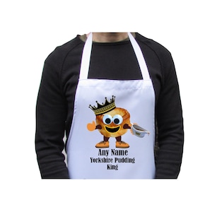 Personalised Yorkshire Pudding King Print Kitchen Apron - Etsy UK