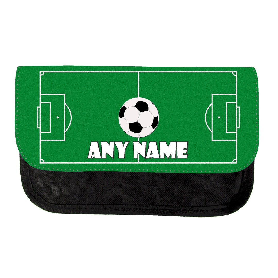 PERSONALISED Football Pitch Print Pencil Case / Make up Bag - Etsy