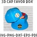 Baseball Cap Favor Box SVG, Baseball Cap Box SVG, Baseball Hat Box Svg ...