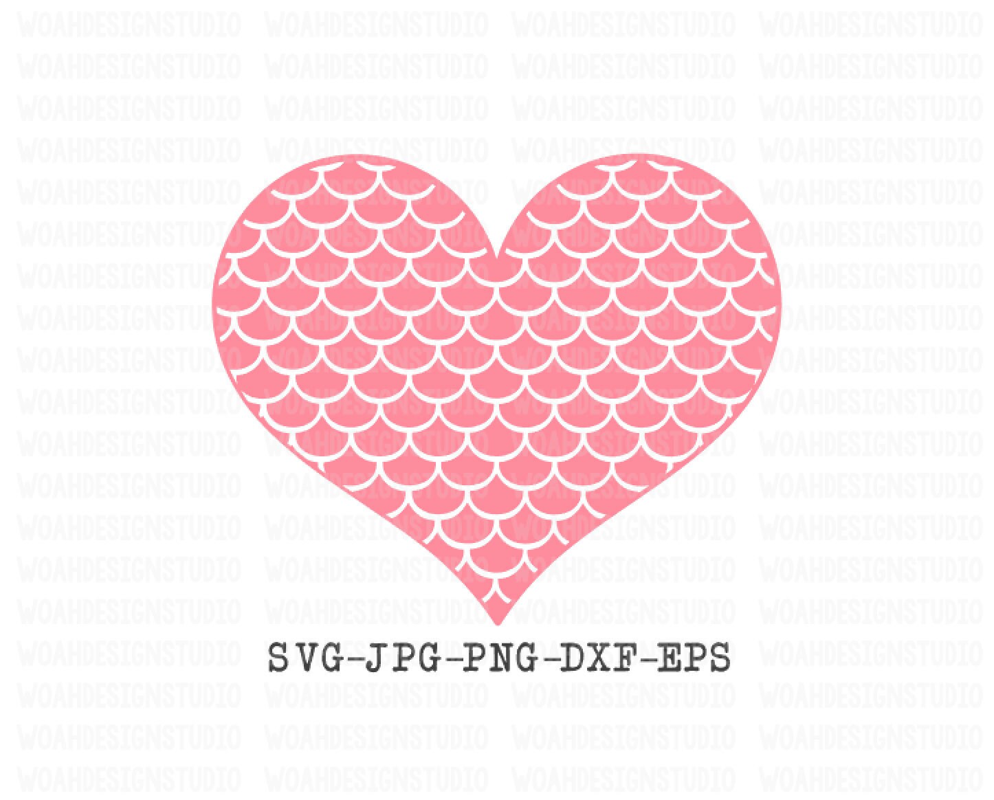 Mermaid Heart SVG Mermaid SVG Mermaid Shells SVG Summer | Etsy