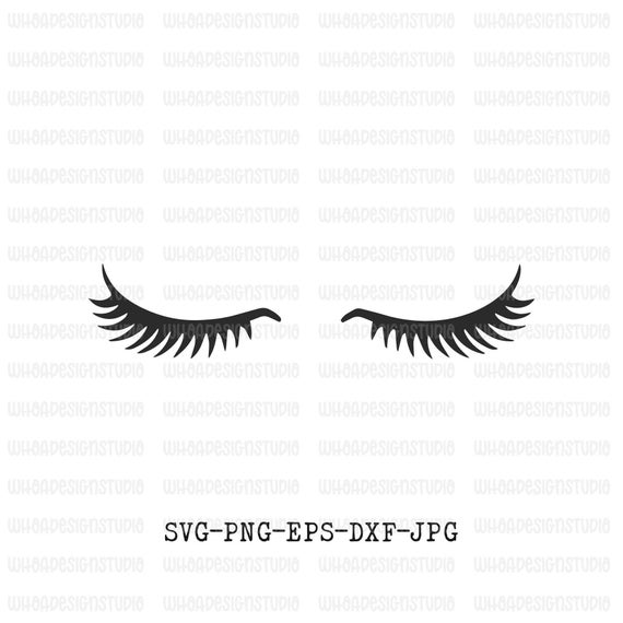 Eyelashes SVG Eyelashes Face SVG Makeup Svg SVG Files - Etsy
