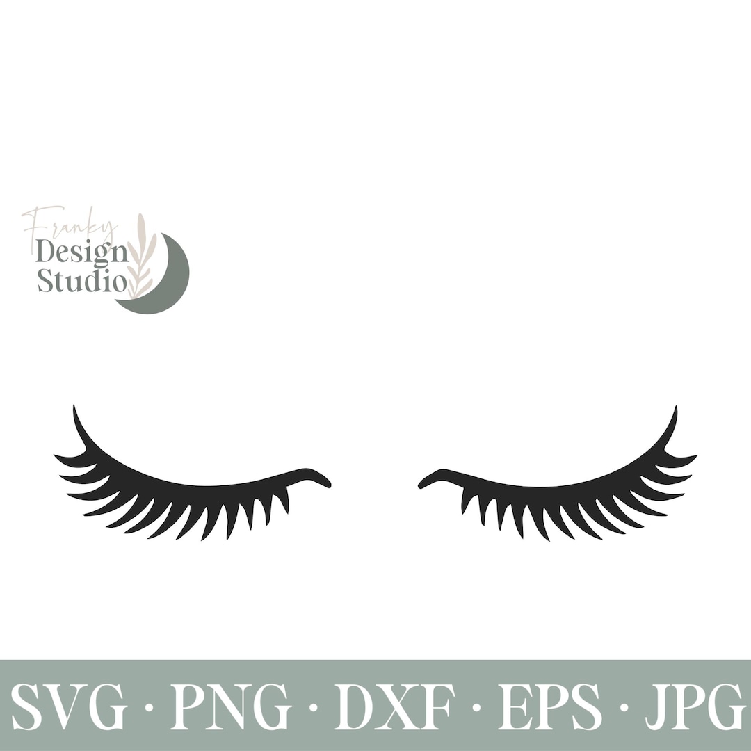 Eyelashes SVG, Eyelashes, Face SVG, Makeup Svg, SVG Files, Cricut and ...