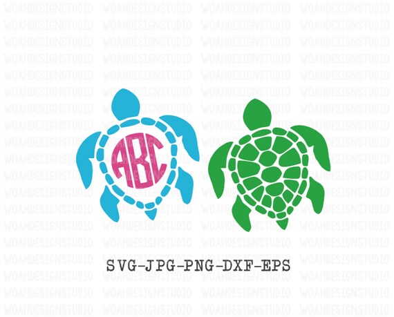 Sea Turtle SVG Sea Turtle Monogram SVG Beach Svg Summer - Etsy Finland
