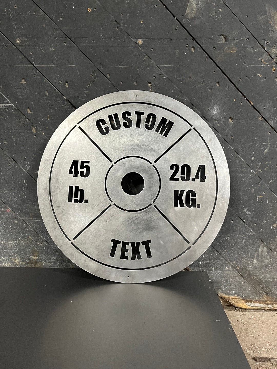 Personalized Gym Sign Custom Barbell Weight Plate Sign - Etsy