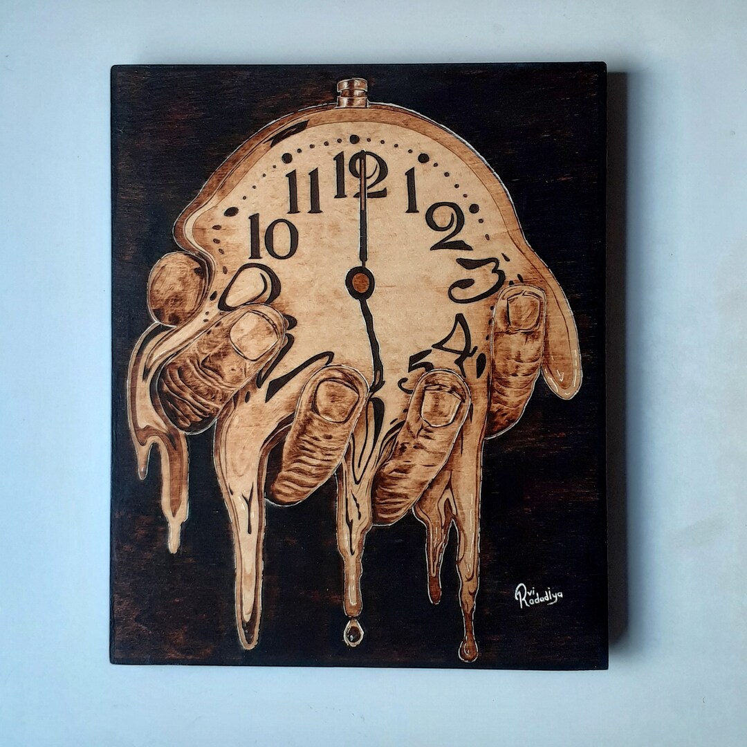 Time Travel Pyrography Wood Burning Art - Etsy