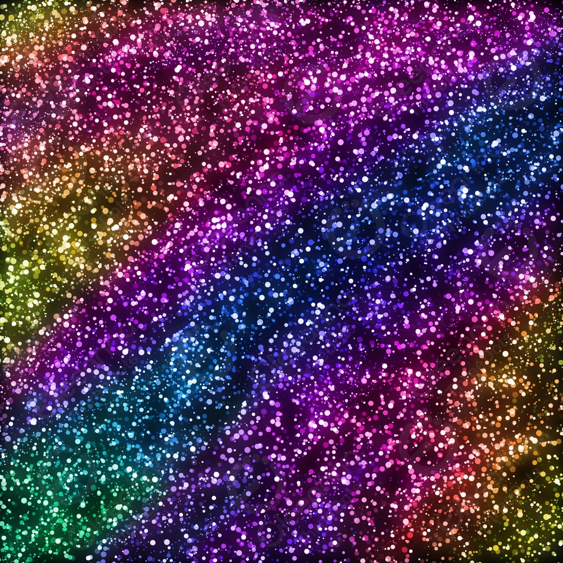 Rainbow digital paper pack rainbow glitter background | Etsy