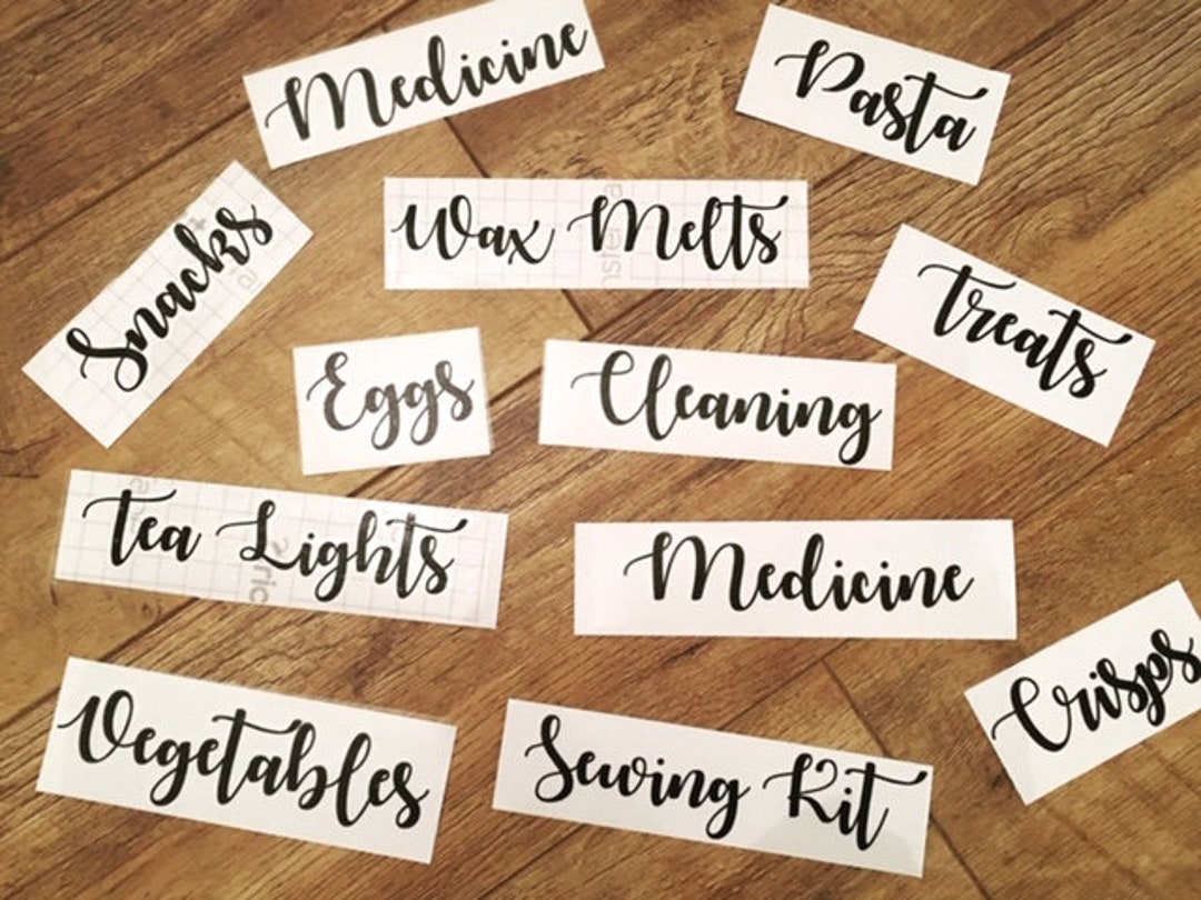 Household Vinyl Stickers, Labels, Decals for Storage Box, House, Like ...