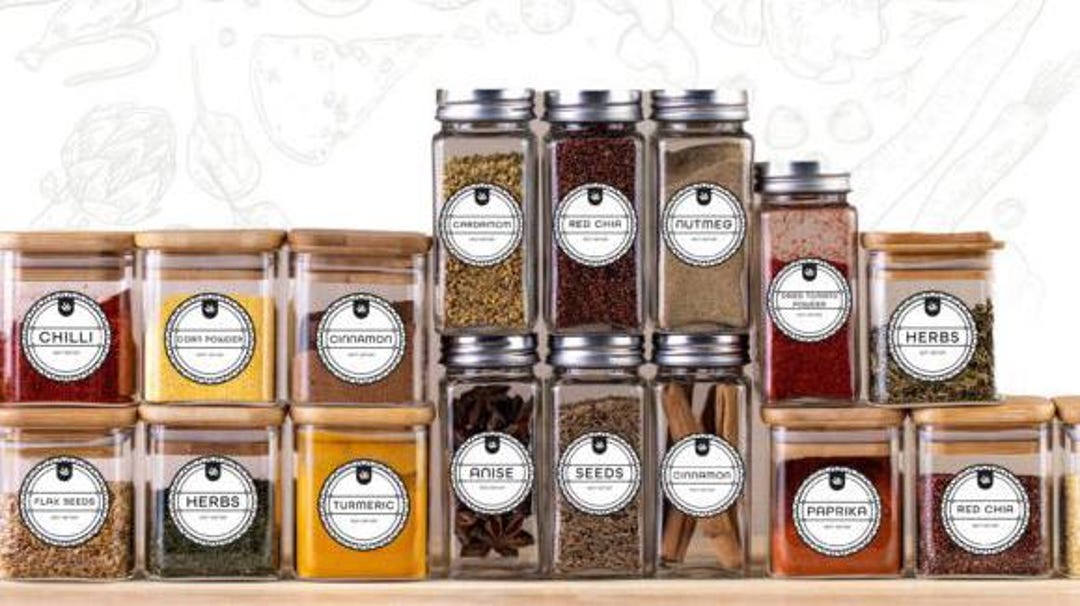 DIGITAL FILE: Spice Label SVG Boho Style Graphic - Etsy