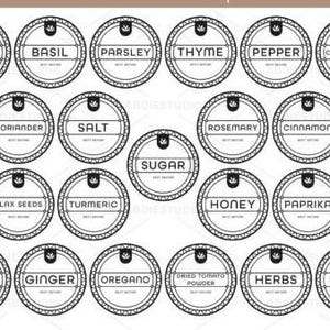 DIGITAL FILE: Spice Label SVG Boho Style Graphic - Etsy