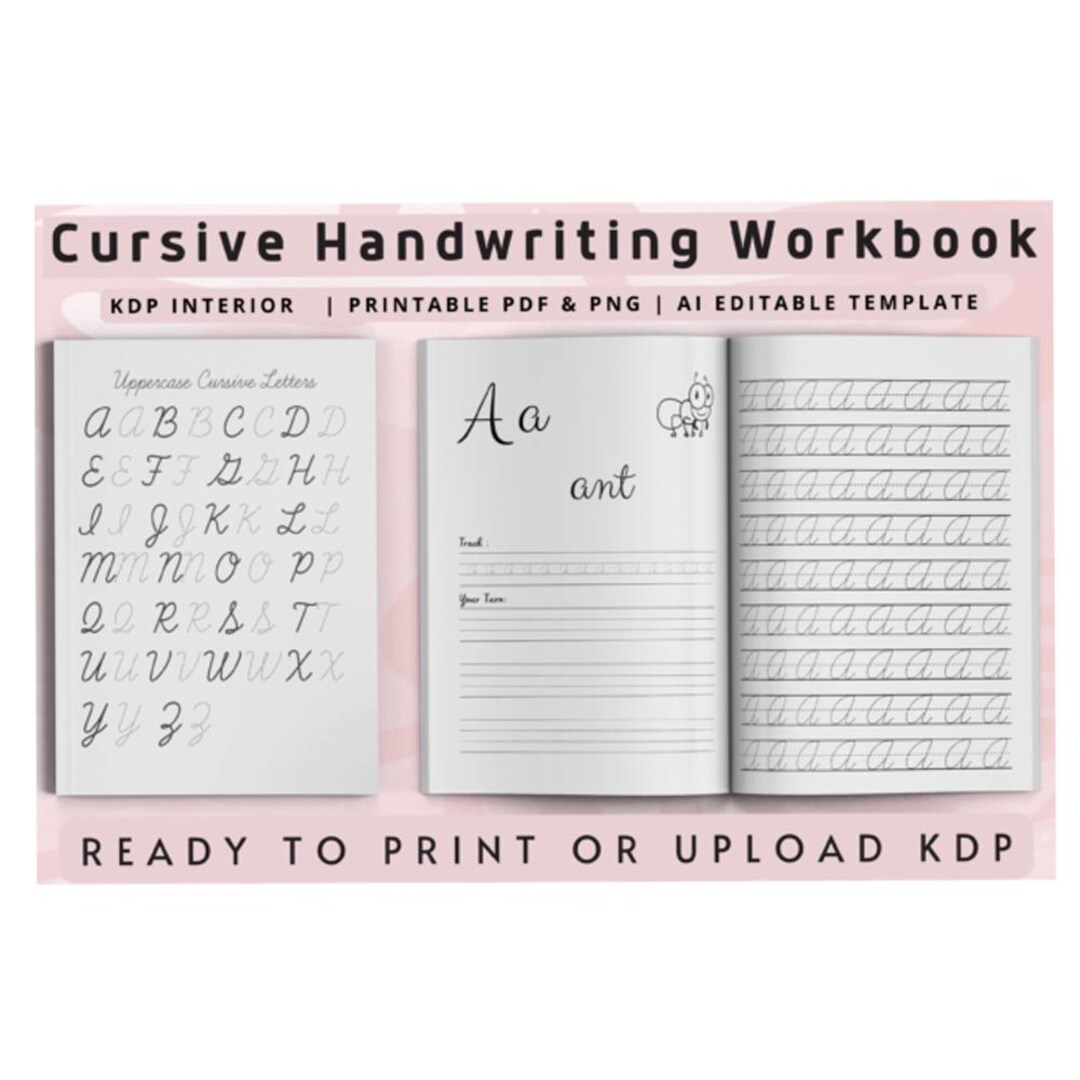 Cursive Handwriting Workbook for Kids PDF - Etsy