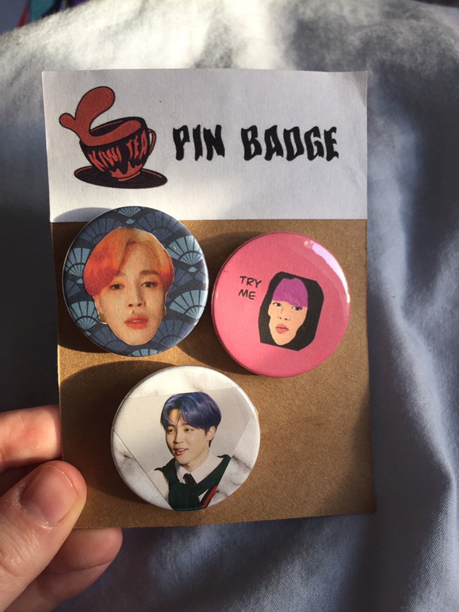 BTS Pin Badges 3pk | Etsy