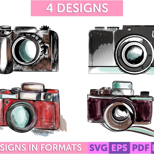 Cameras Svg - Etsy