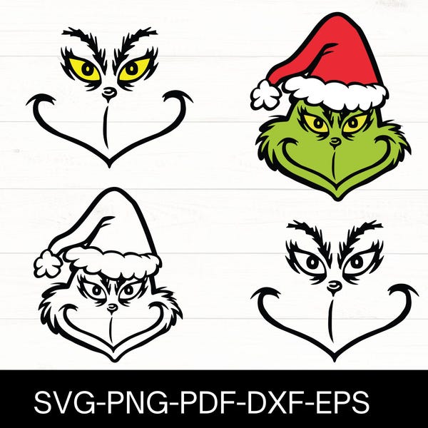 Grinch Face - Etsy