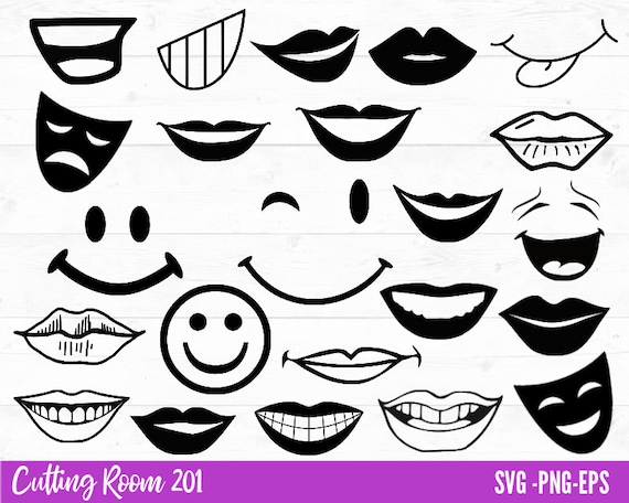 Smile SVG cutting files for Cricut and Silhouette Smile png | Etsy