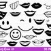Smile SVG Cutting Files for Cricut and Silhouette - Smile Png Clipart ...