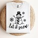 Let It Snow SVG, Snowman SVG, Merry Christmas SVG, Christmas Snowman ...
