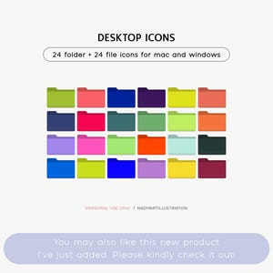 Bundle Folder Icons, Mac Bundles Icons, Windows Desktop Organizer - Etsy