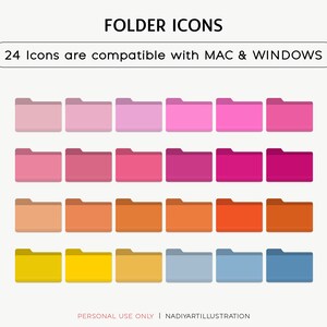Pink Icons, Folder Icons, Mac Desktop Icons, Windows Desktop Icons, Mac ...