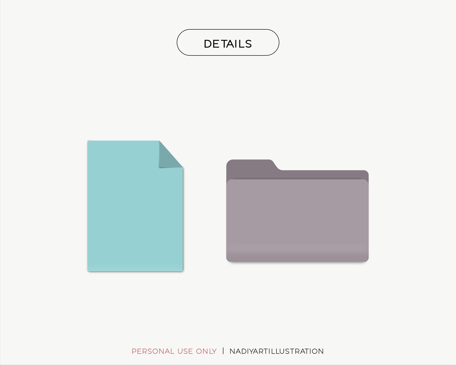 Colorful Desktop Folder Icons: Mac & Windows - Etsy