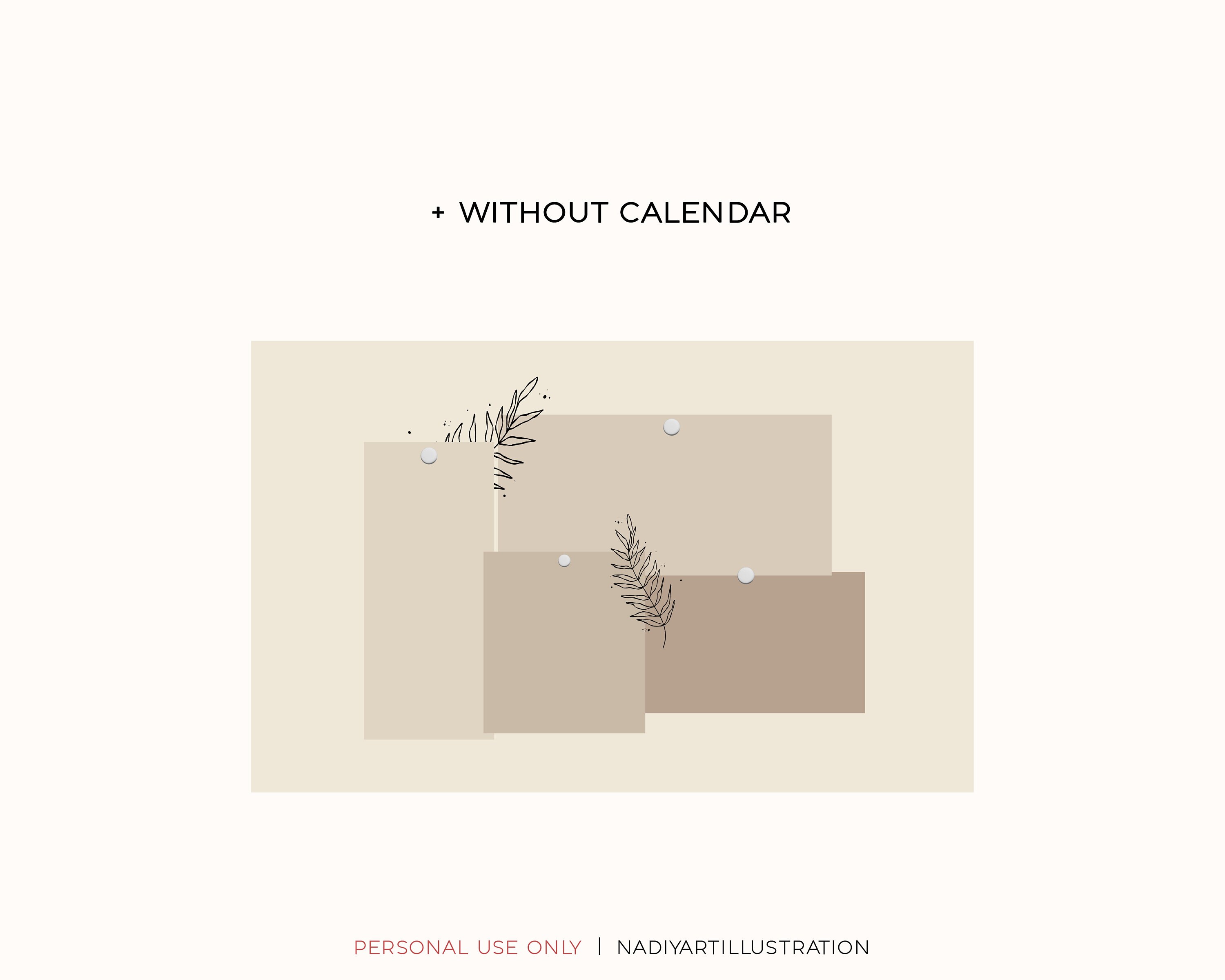 Desktop Organizer Wallpaper 2022 2023 Wallpaper Calendar - Etsy