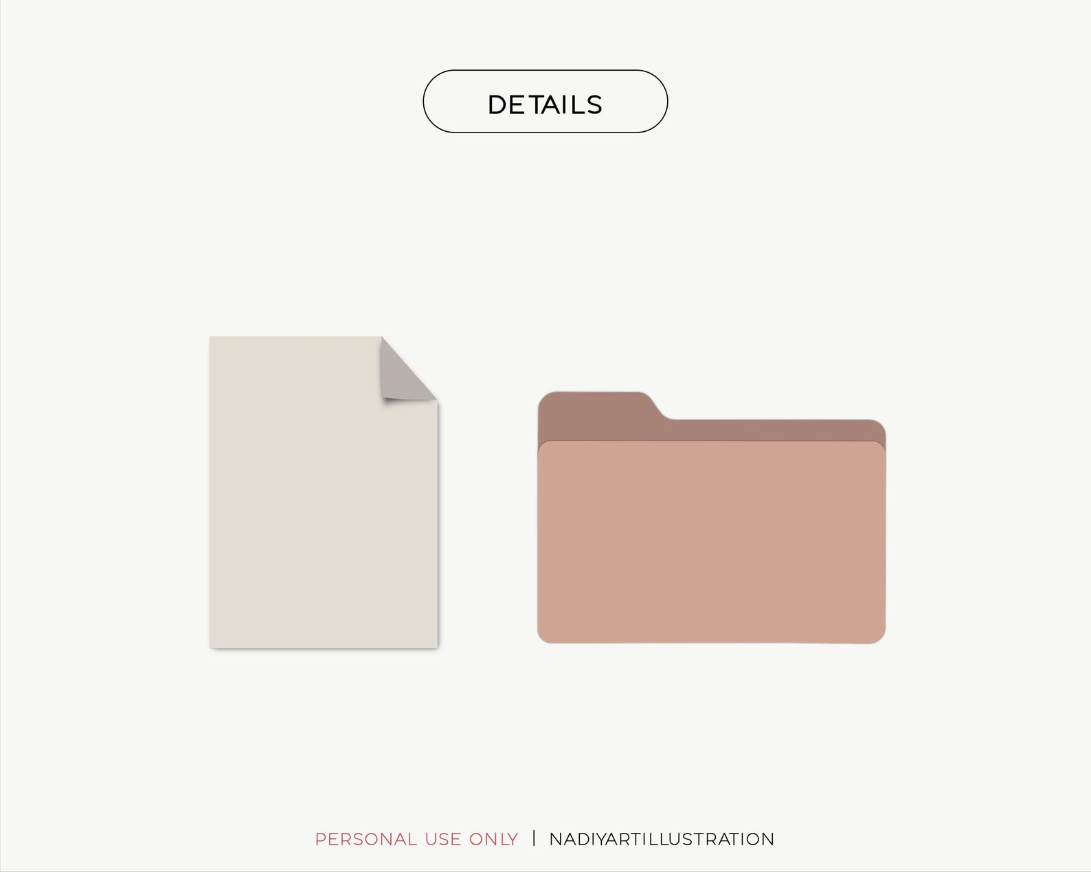 Minimalist Color Desktop Icons: Mac & Windows Folder Set (digital ...