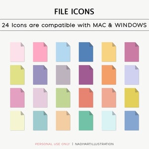 File Icons, Colorful Icon, Simple Icons, Desktop Folder Icons, Desktop ...