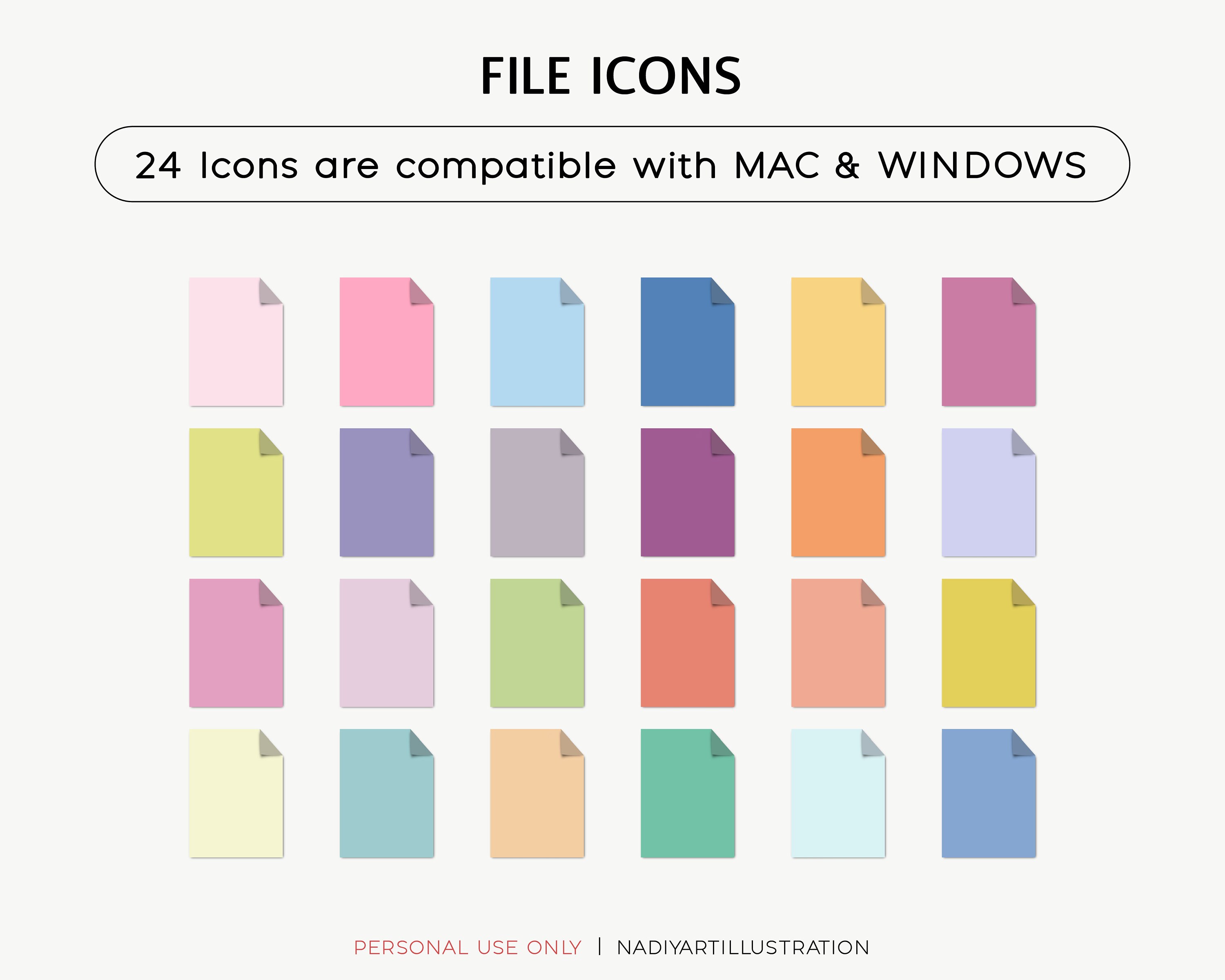 File Icons, Colorful Icon, Simple Icons, Desktop Folder Icons, Desktop ...
