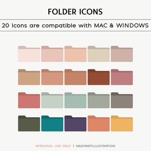 Minimalist Icons, Colorful Icon, Folder Desktop Icons, Windows Desktop ...