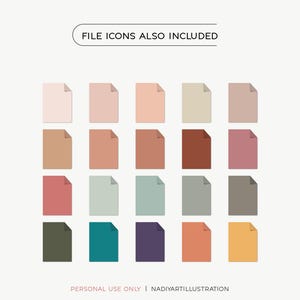 Minimalist Icons Pack, Folder File Bundle, Windows Desktop Icons ...