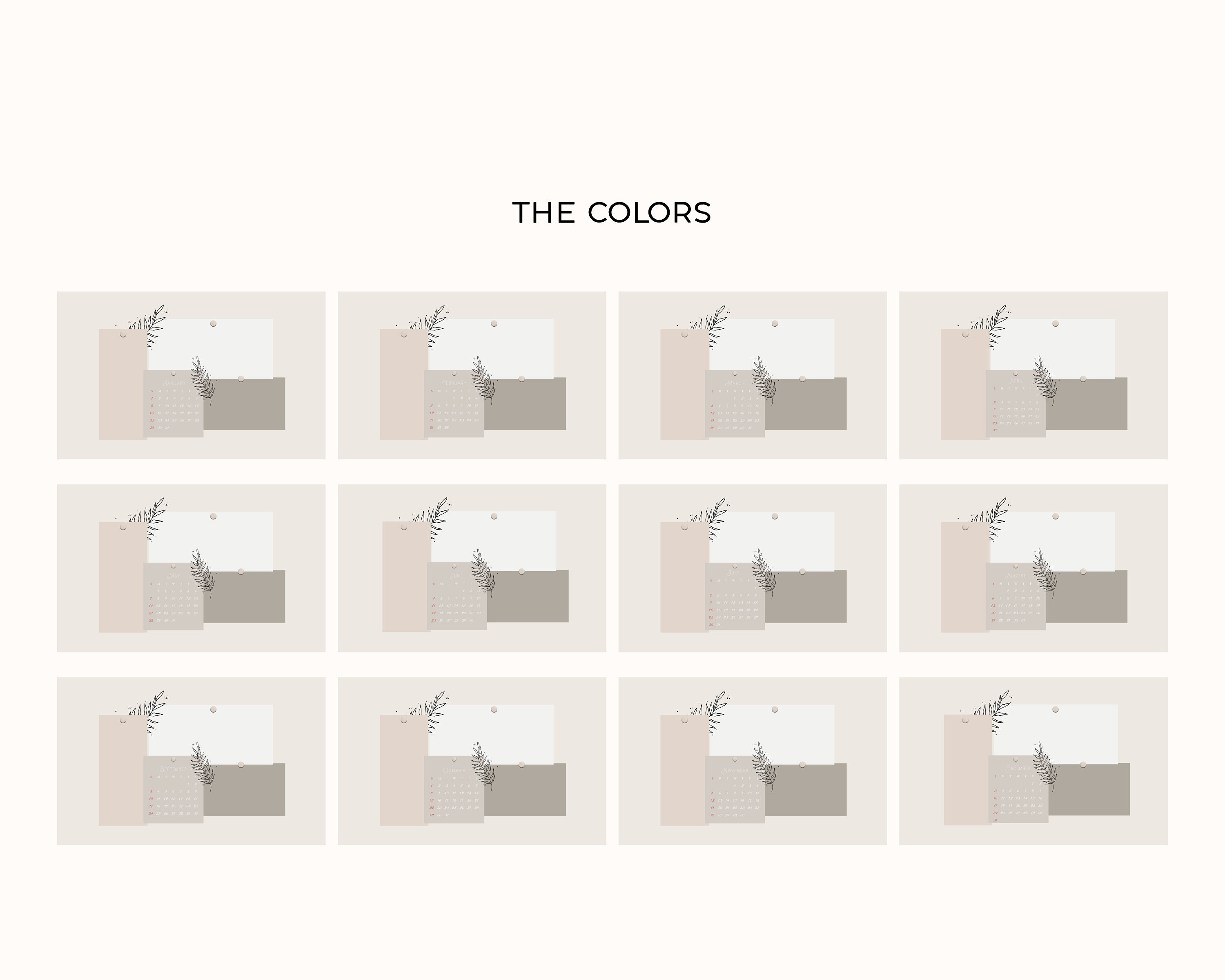 Desktop Organizer Wallpaper 2022 2023 Wallpaper Calendar - Etsy