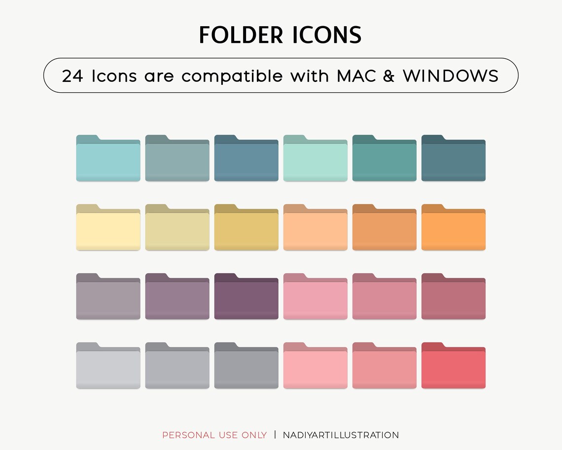 Colorful Icons, Folder Icons, Mac Desktop Icons, Windows Desktop Icons ...