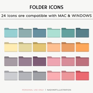 Colorful Icons, Folder Icons, Mac Desktop Icons, Windows Desktop Icons ...