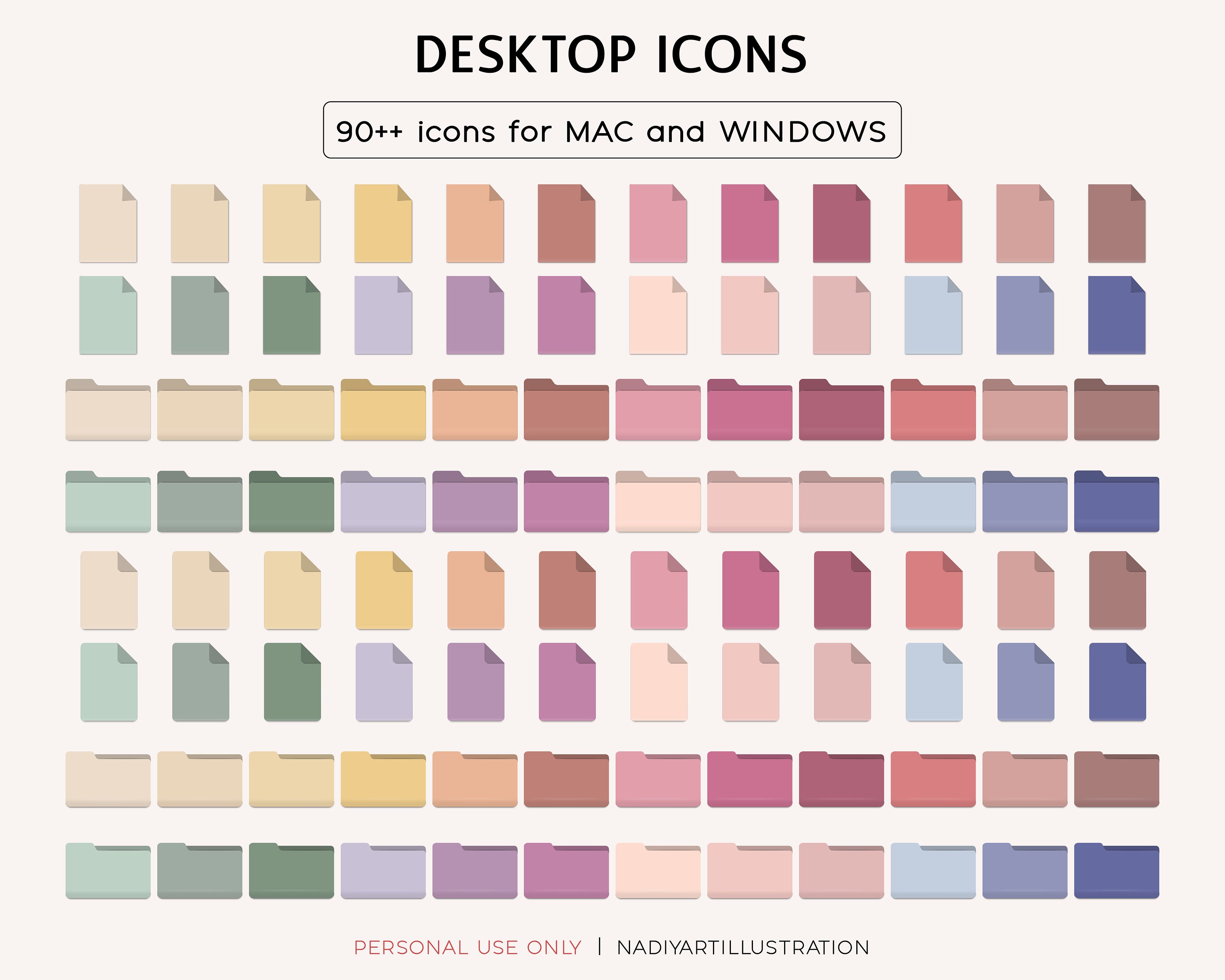 Folder Icons, File Icons, Mac Desktop Icons, Windows Desktop Icons ...
